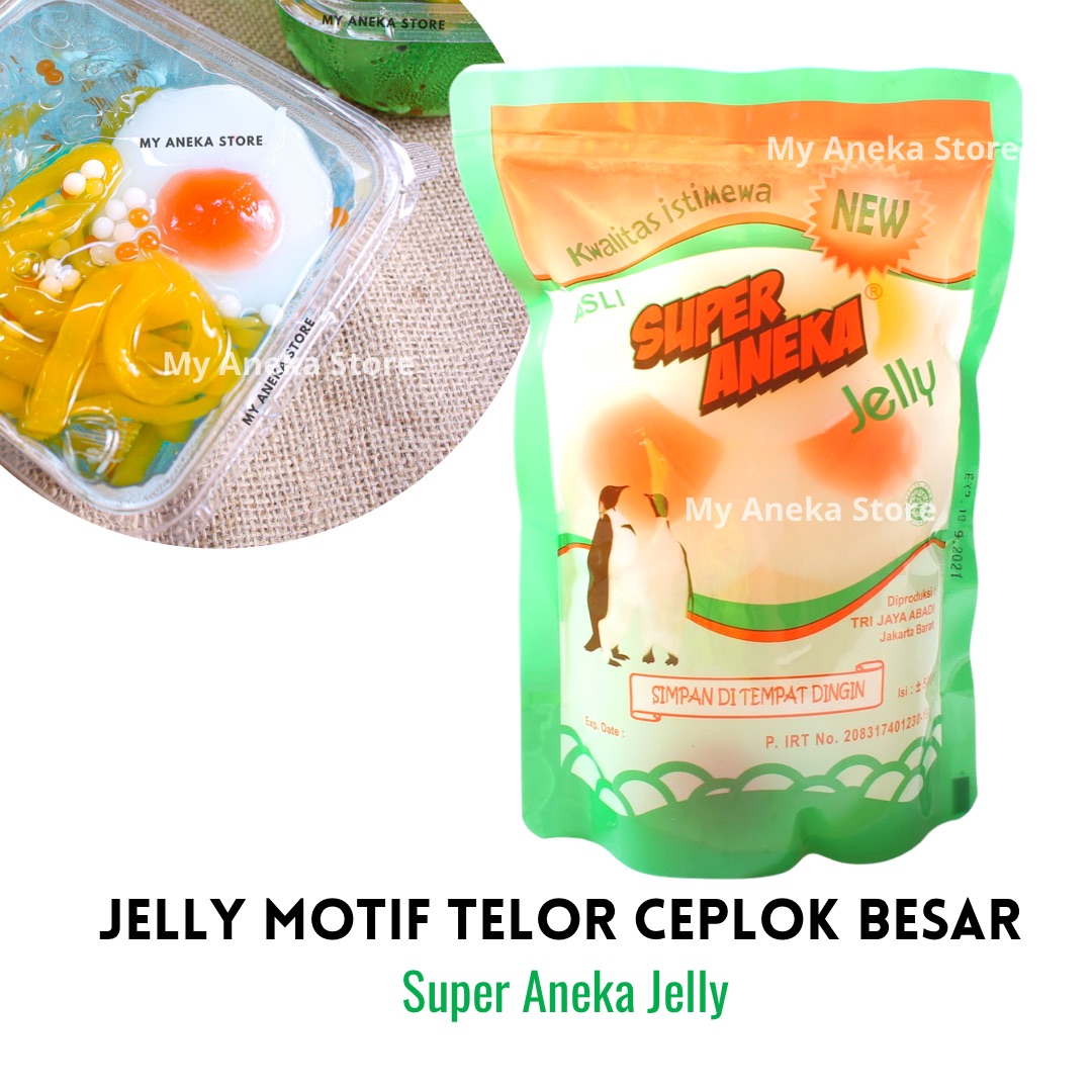 Jelly motif telor ceplok besar “super aneka jelly” | Lazada Indonesia