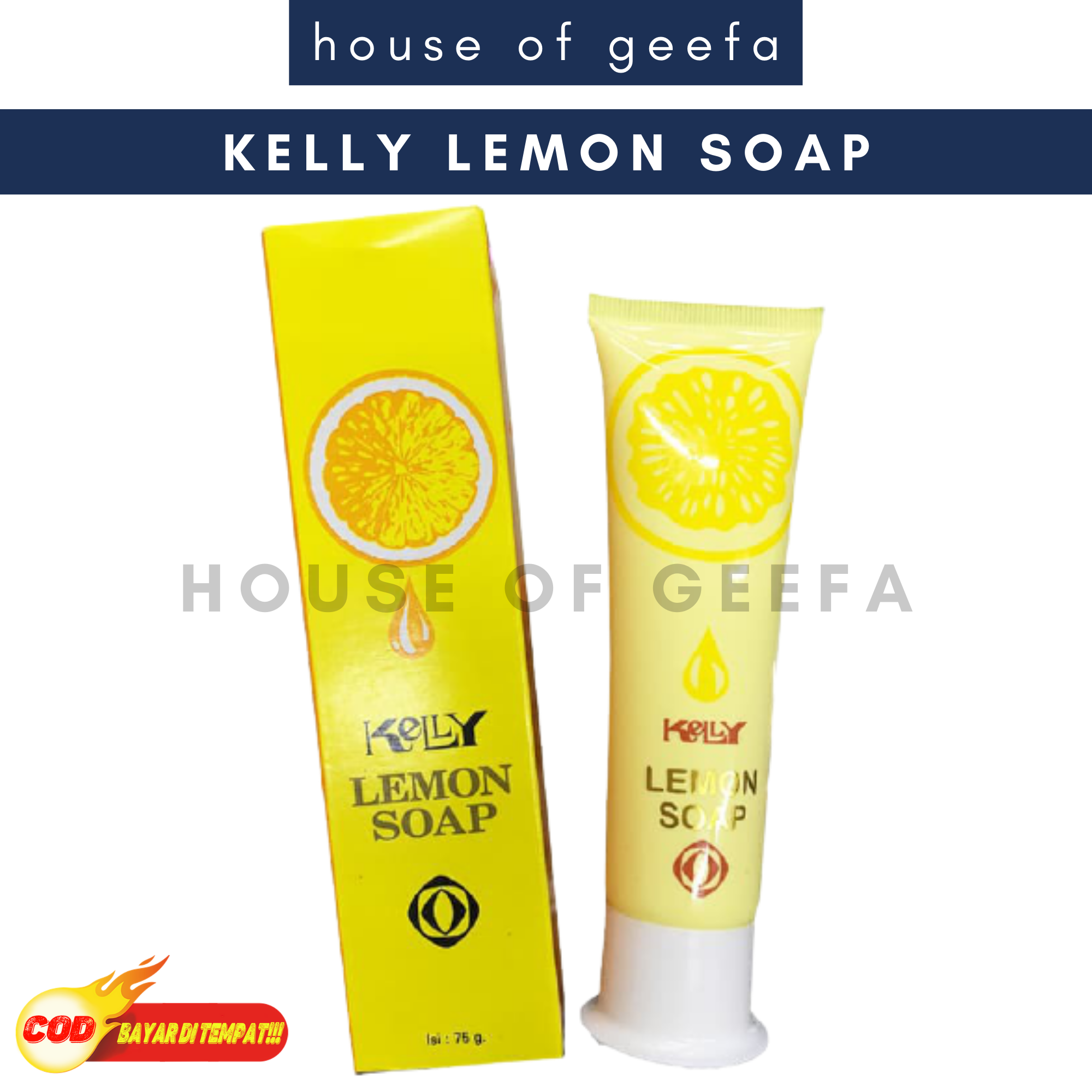 House of Geefa - BPOM Kelly Lemon Soap - Sabun Wajah Kelly - Facial ...