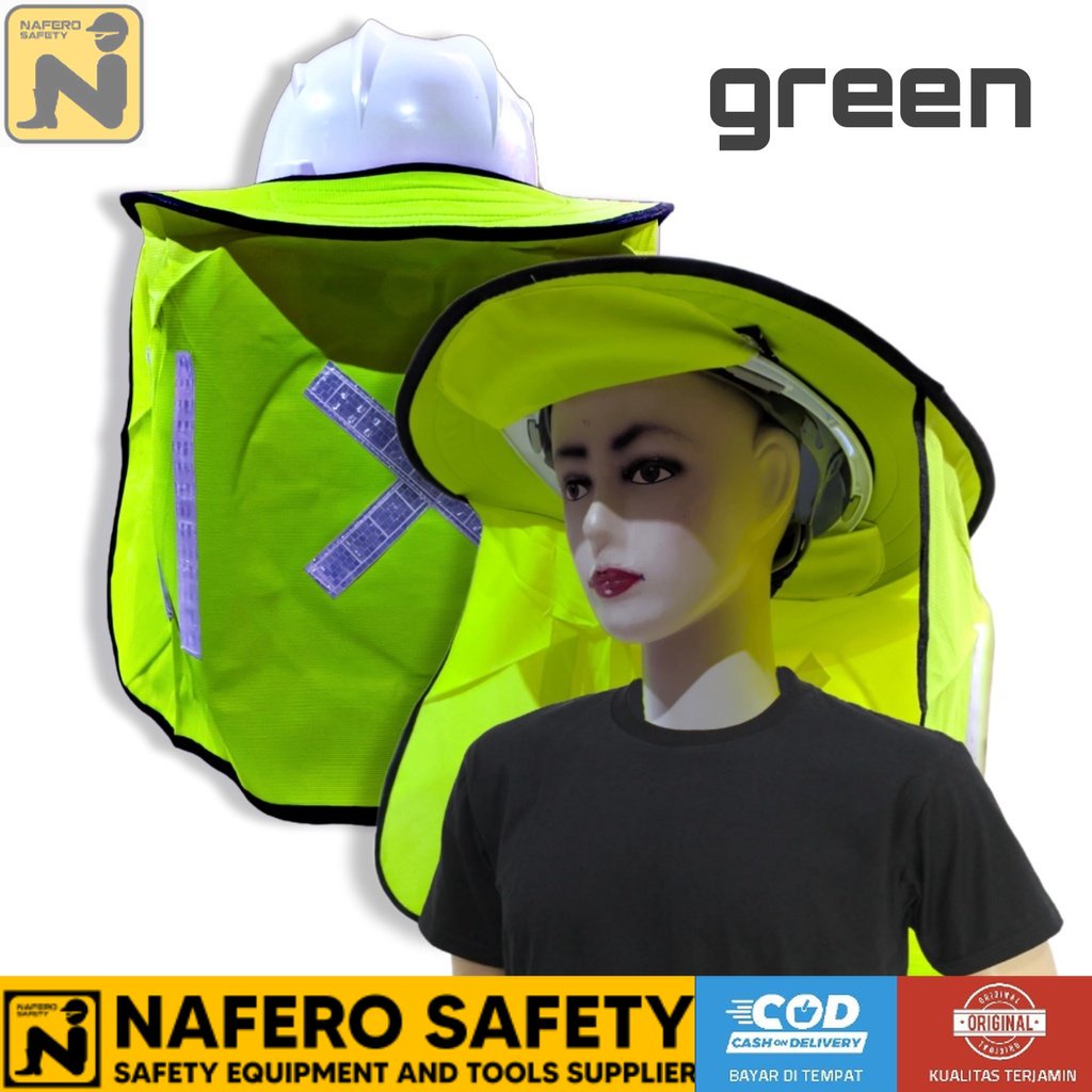 Safety Sunbrim Untuk Helm Safety Tutupan Kepala Leher (Pelindung panas ...
