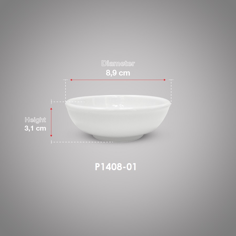 DongHwa Piring Saus Sambal Keramik Warna Putih - 2 Varian Ukuran ...