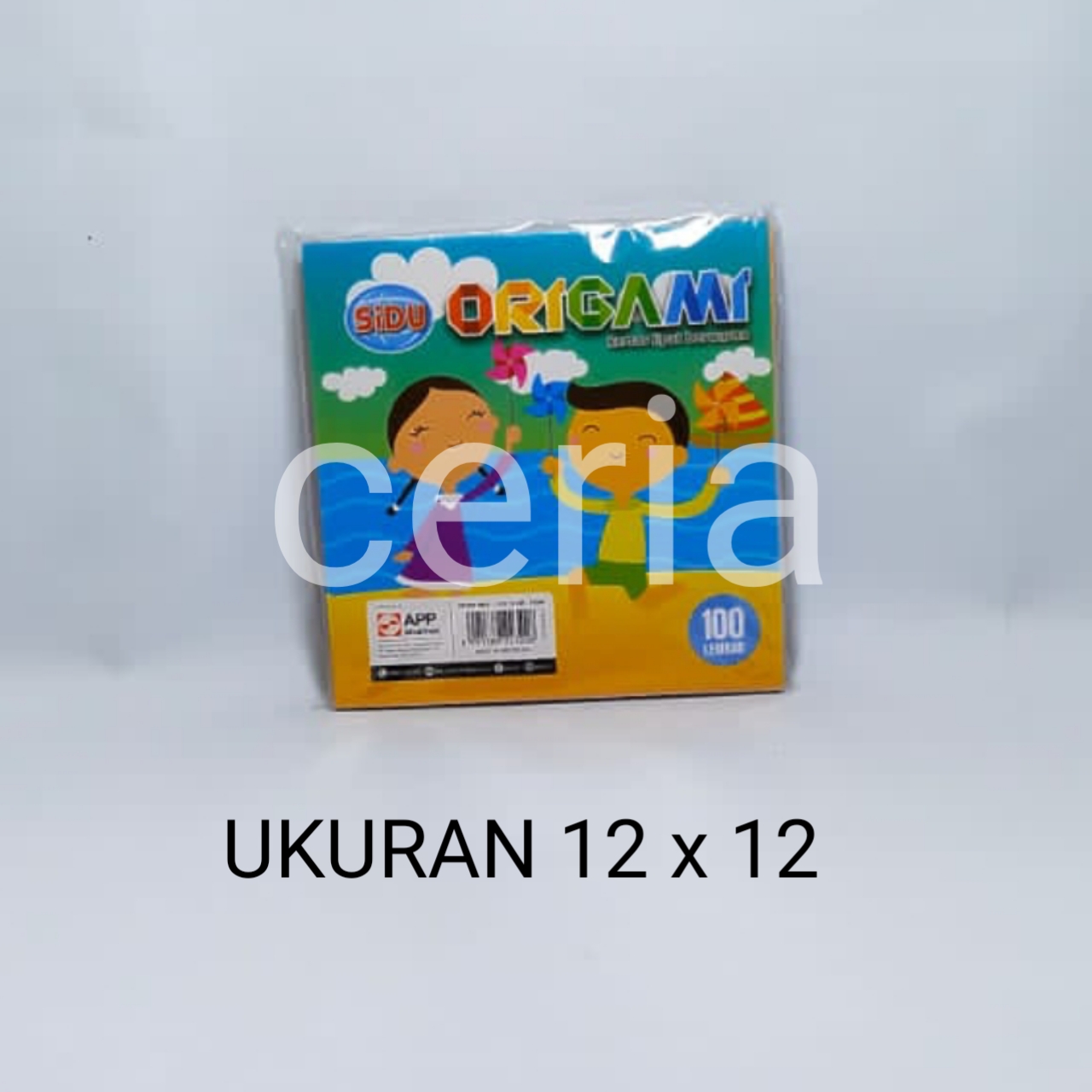 Kertas Lipat Origami Kecil Sidu 12x12 Besar 16x16 1 Pac Isi 100 Lembar ...