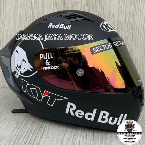 HELM KYT R10 SOLID REDBULL | Lazada Indonesia