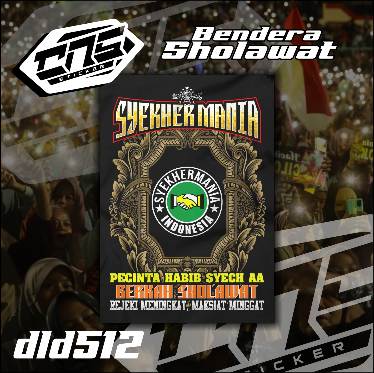 Syekher Mania Logo Bendera Majelis Sholawat SYEKHER MANIA HABIB SYECH