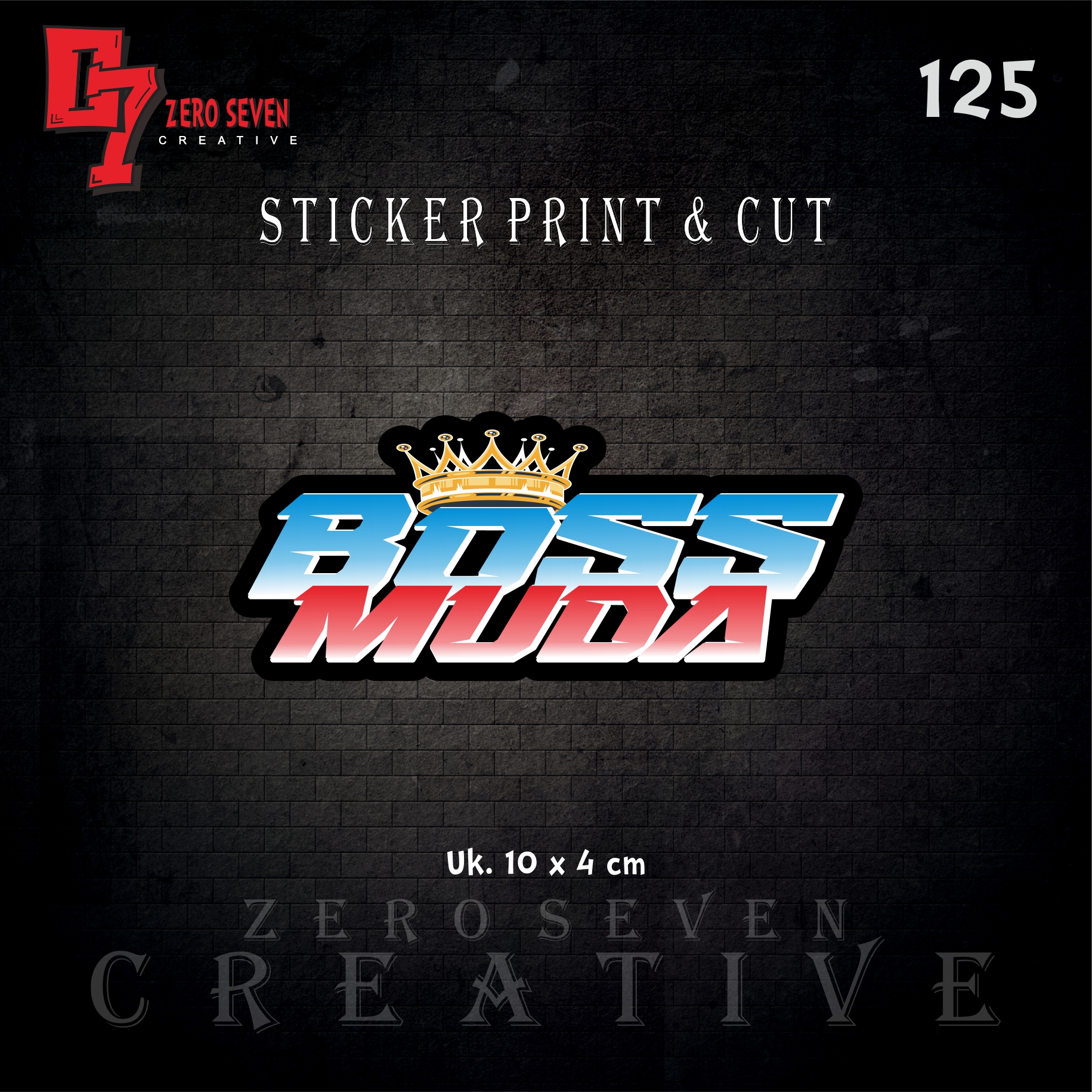 STIKER BOSS MUDA / RACING / CUSTOM / STIKER MOTOR / STIKER AESTHETIC ...