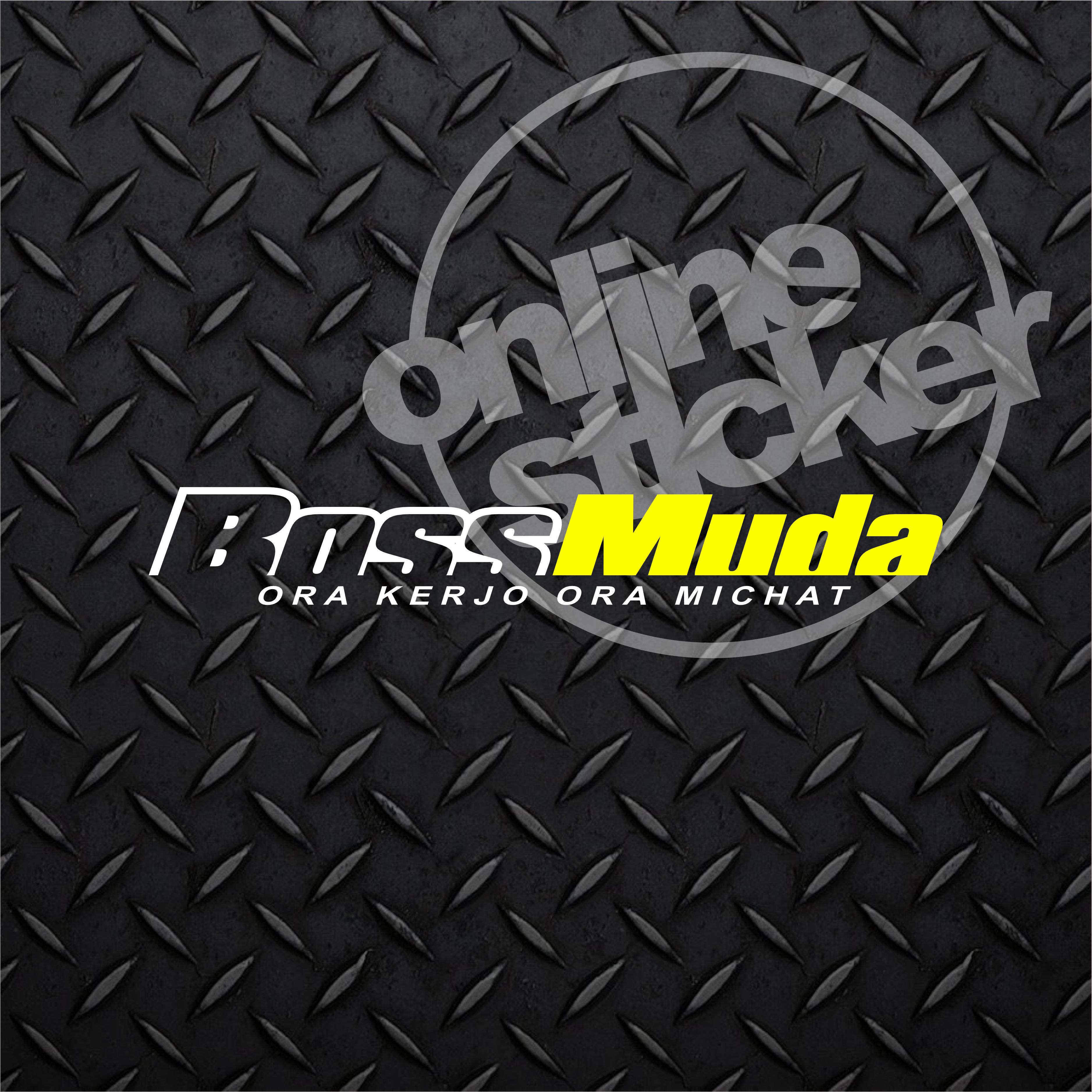 sticker Bos Muda | cutting menyala | Lazada Indonesia