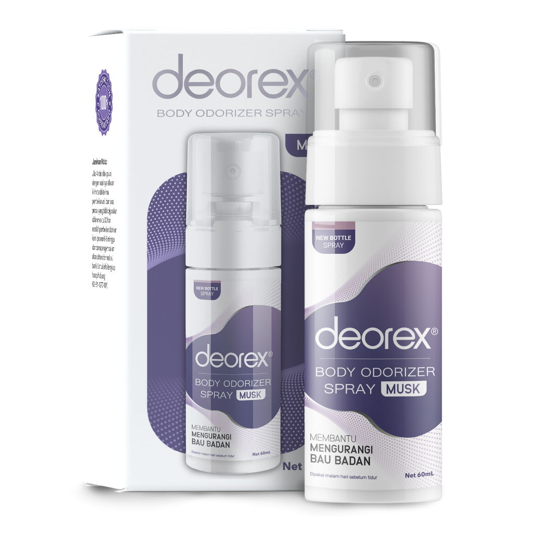 DEOREX Body Odorizer Spray Deodorant Penghilang Bau Badan 60ml BPOM ...