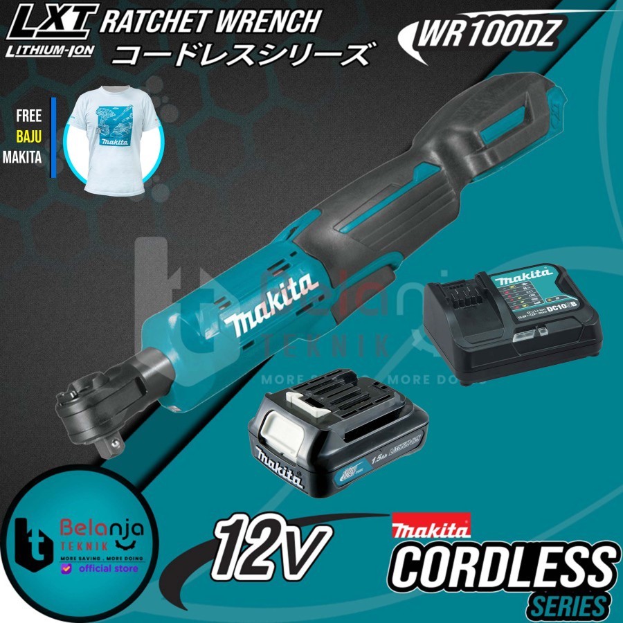 Makita Ratchet Cordless WR100DZ Rachet Sock 12V Socket Set 12V 2 AH ...