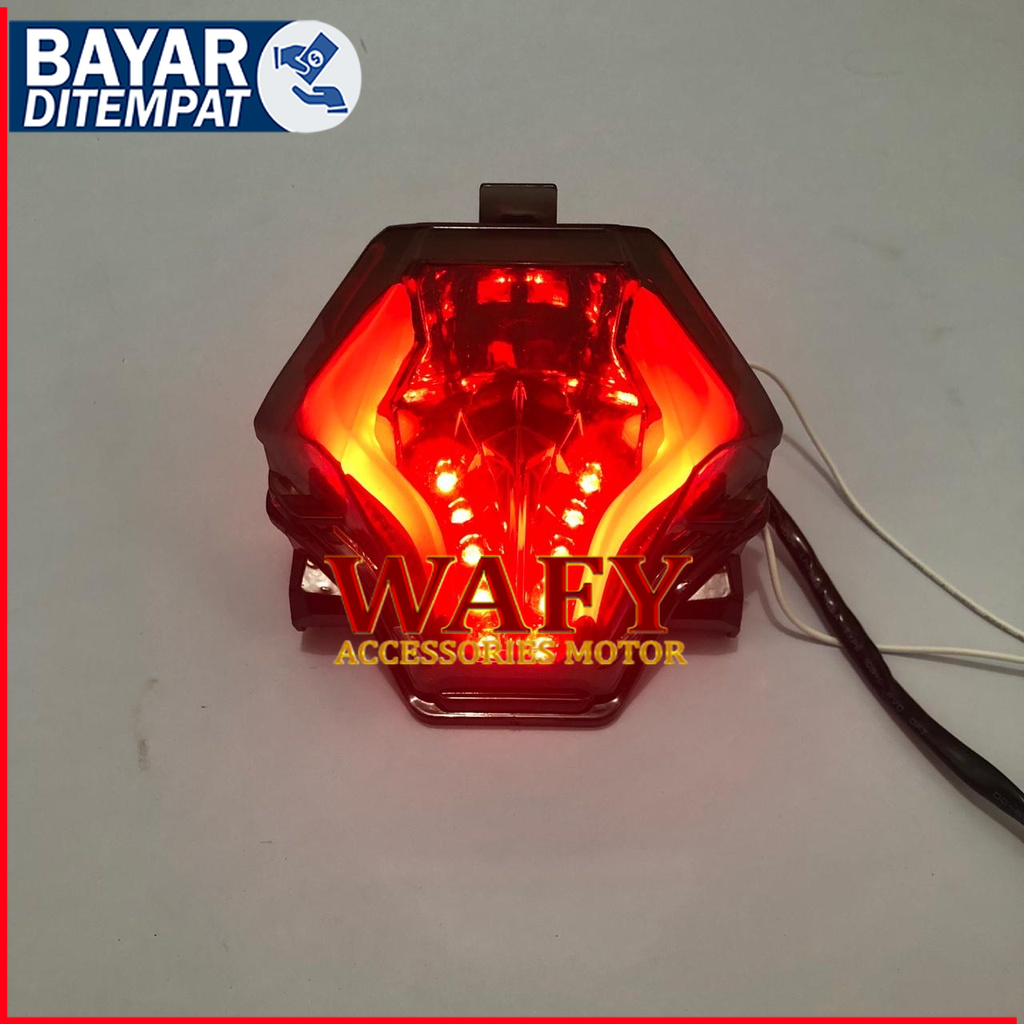 Lampu stop led sen belakang 3 in 1 MX king Stoplamp Stoplam R 25 COBRA ...