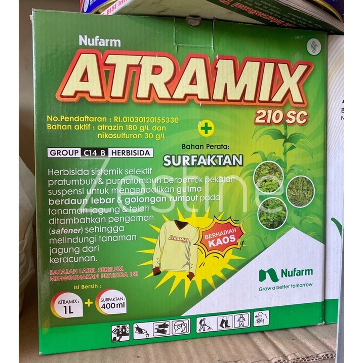 [Tani] Herbisida Atramix 1 liter + Surfaktan 400ml Obat Tanaman Jagung ...