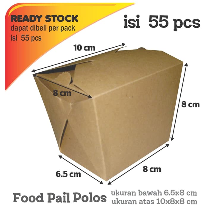 PROMO!!! Food Pail M POLOS SEDIA Kemasan makanan box/Kemasan makanan ...
