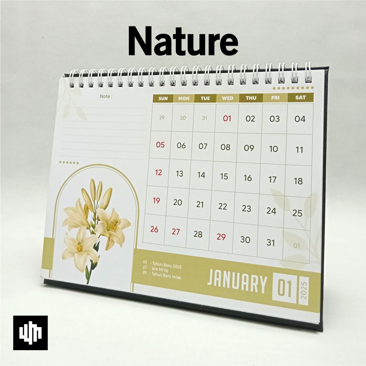 Kalender Aesthetic Model Nature | Kalender Baru 2025 | Kalender ...