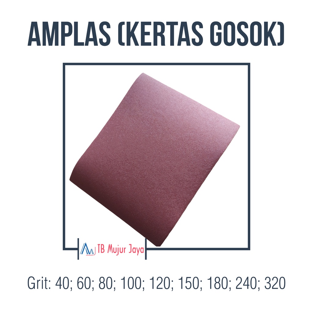 Amplas Kertas Gosok 40 60 80 100 120 150 180 240 320 | Lazada Indonesia