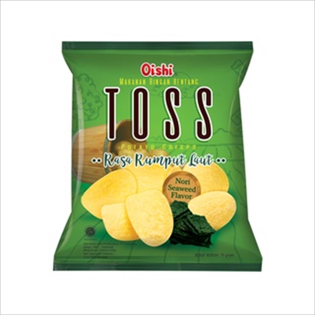 Oishi Toss Potato Crisps Rasa Rumput Laut 75 Gr | Lazada Indonesia