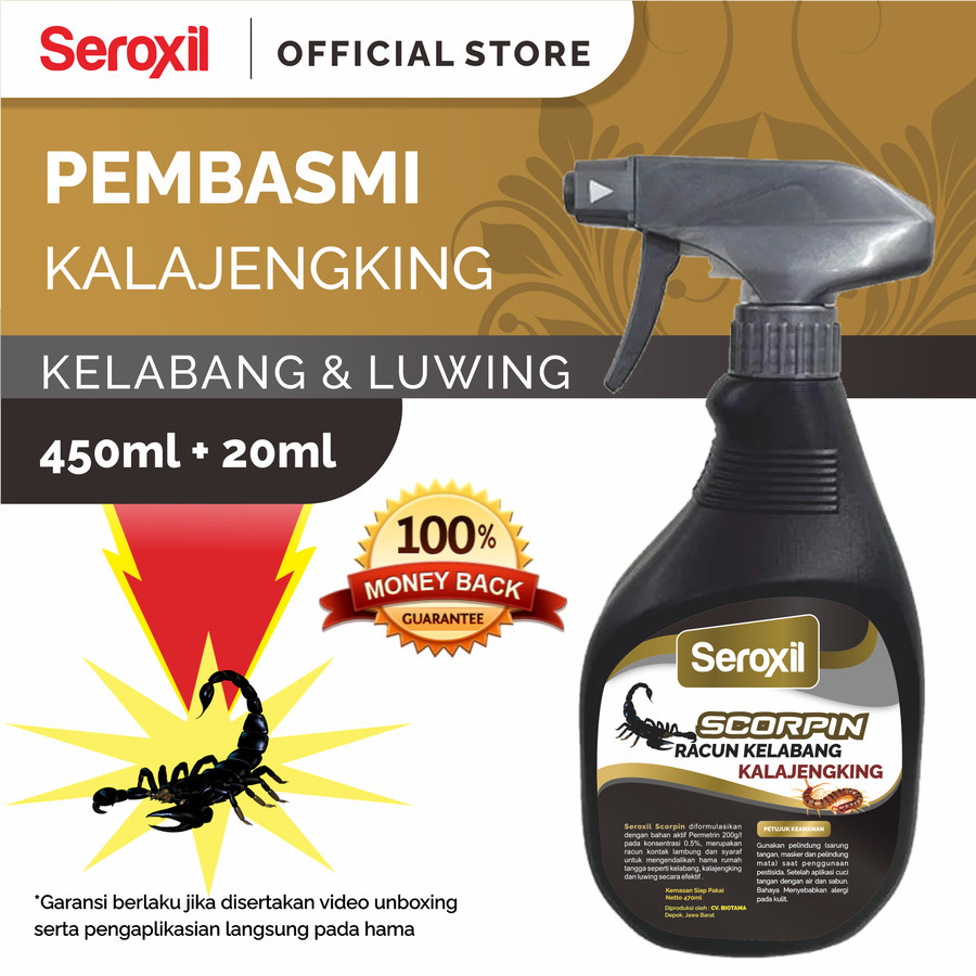 Pembasmi Kalajengking, Kelabang & Luwing - Seroxil Scorpin 450ml ...