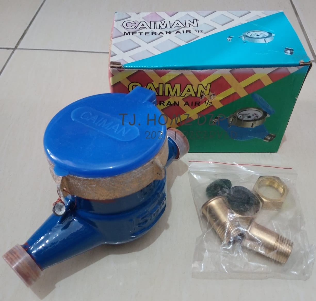Meteran Air PDAM Caiman Body Besi Water Meter CAIMAN 1/2" Meteran PAM ...