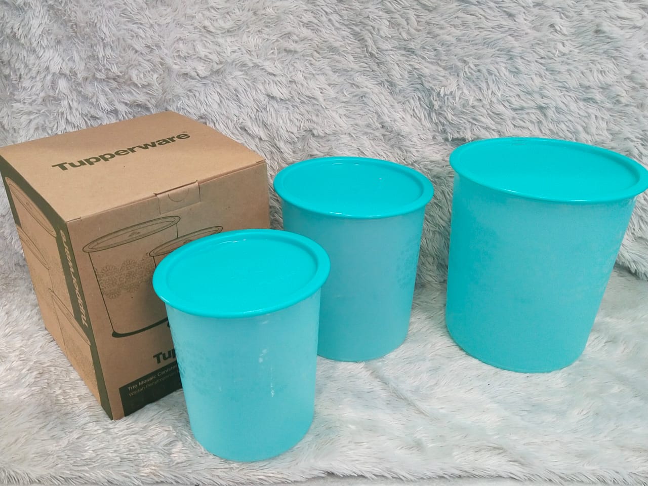 Mosaic Canister Set ungu biru toples tupperware | Lazada Indonesia