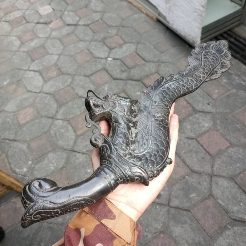 Keris Naga Raja Ukuran Besar Bahan Kuningan Antik Unik | Lazada Indonesia