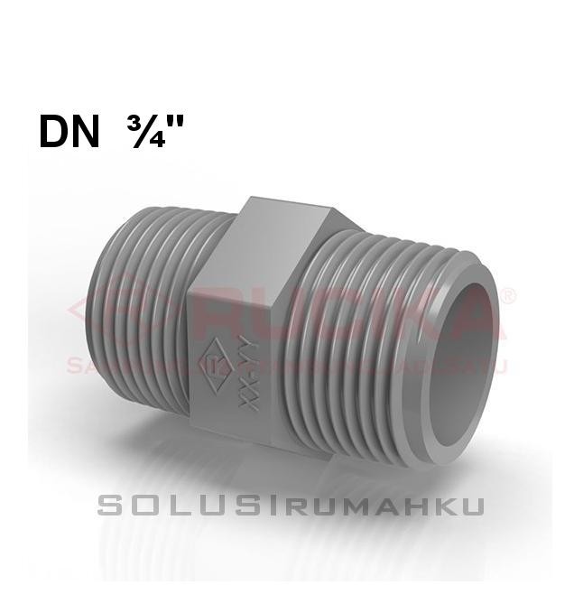 Double Nipple Rucika AW 3/4 Dobel Dua Nepple Nepel Nipel 3/4 Inch In | Lazada Indonesia