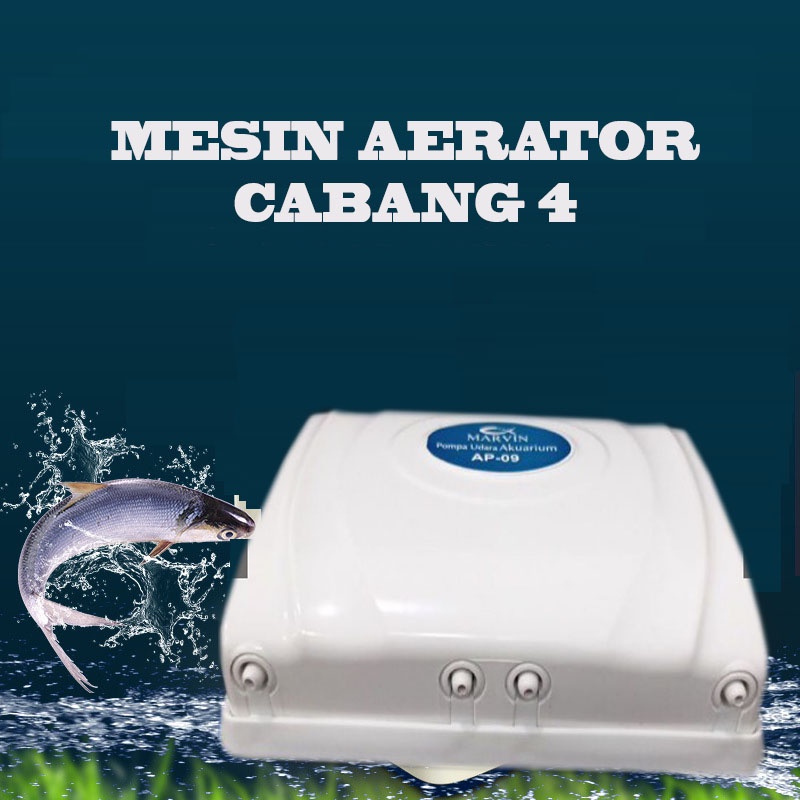 Mesin Aerator gelembung Marvin AP09 4 Lubang powerfull | Lazada Indonesia