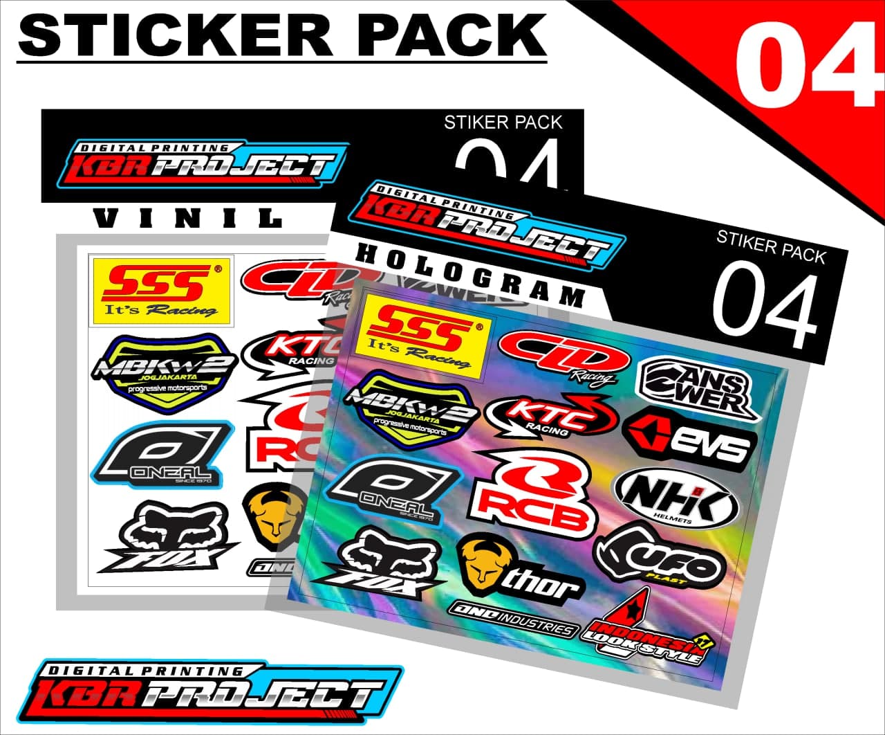 (COD) STICKER PACK RACING - STICKER PACK RACING -04 | Lazada Indonesia