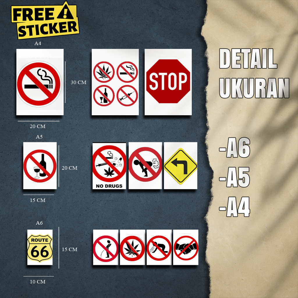 (16PCS) Poster Dinding Warning Aesthetic Vintage Ukuran A6 aesthetic ...