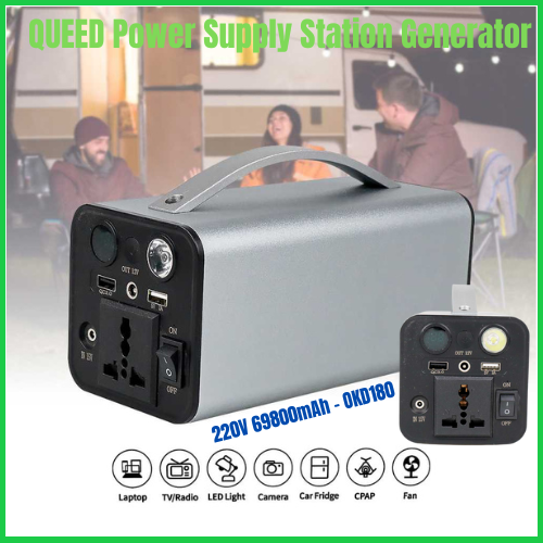 COD QUEED Power Supply Station Generator 220V 69800mAh / generator mini ...