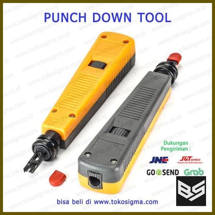 IMPACT AND PUNCH DOWN TOOL GREY ORANGE 110 NETWORKING PUNCH TOOL KIT ...