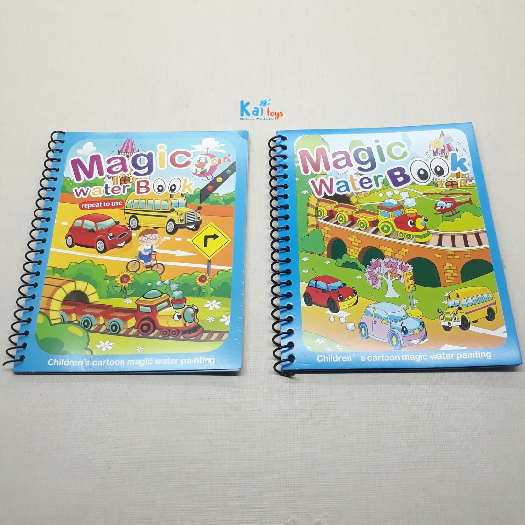 Magic Water Book / Buku Mewarnai Ajaib dengan Air / Magic Drawing Book ...