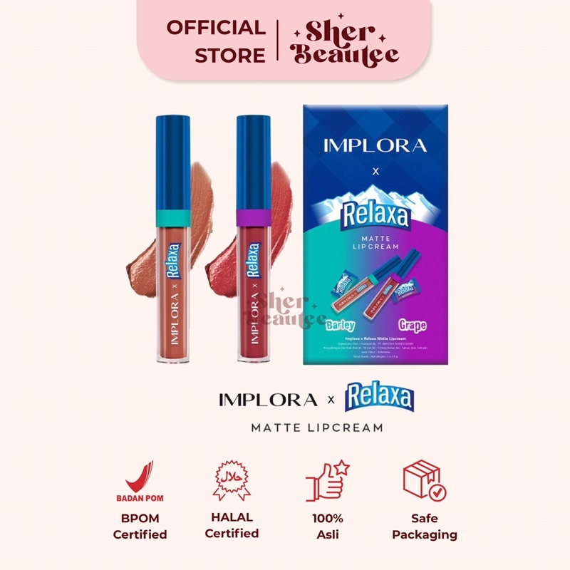 Implora x Relaxa Matte Lipcream (Limited Edition) | Lazada Indonesia