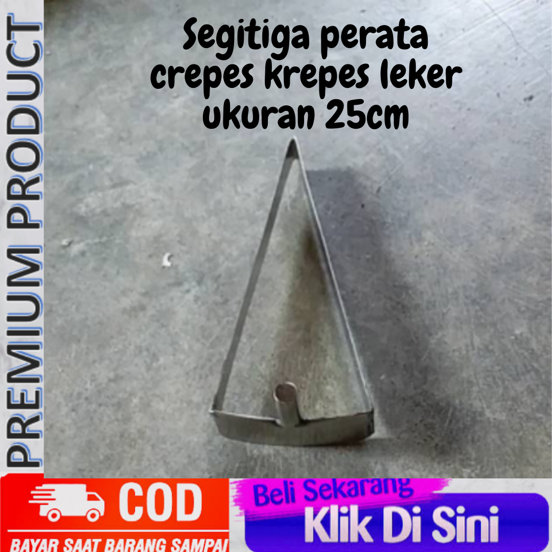 Segitiga Perata Crepes Krepes Leker Ukuran 25Cm | Lazada Indonesia