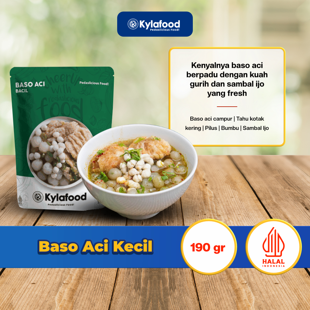 Kylafood Baso Aci Kecil 125gr Makanan Ringan Frozen Food Original Halal ...