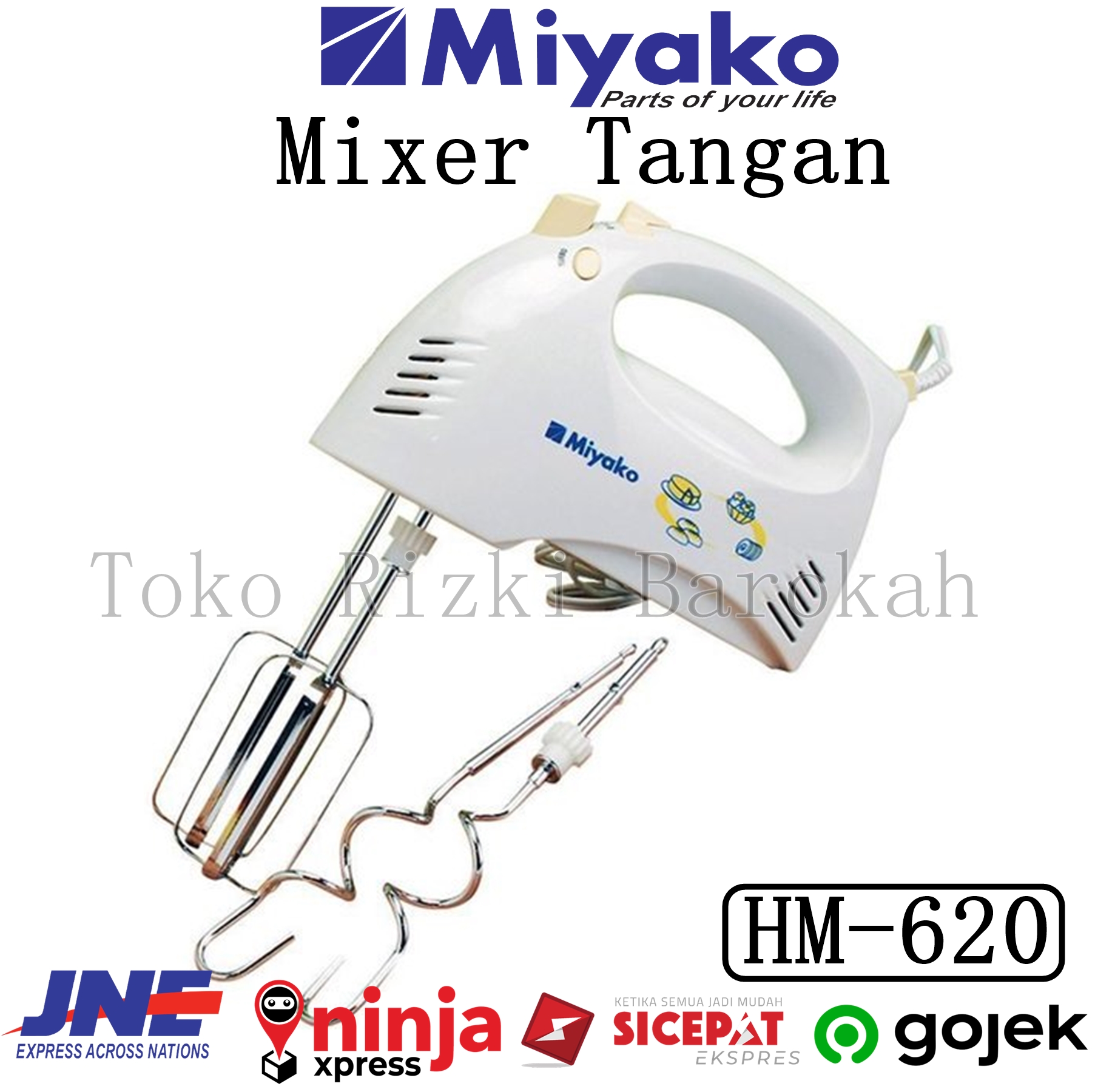 Miyako Hand Mixer Kue Mini HM 620 / Mixer Tangan mixer pengaduk adonan ...