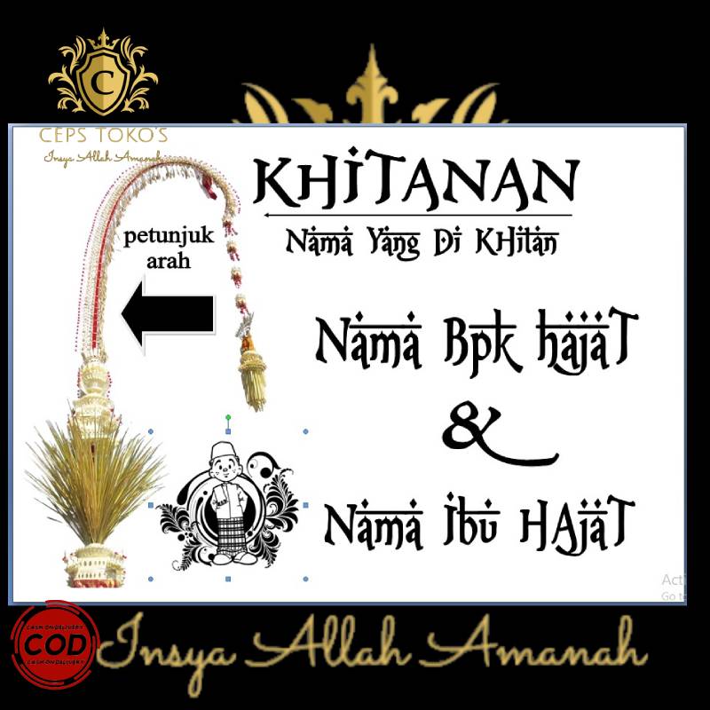PAMPLET KHITANAN HAJATAN PETUNJUK ARAH SUDAH LAMINATING 100% KUAT ...