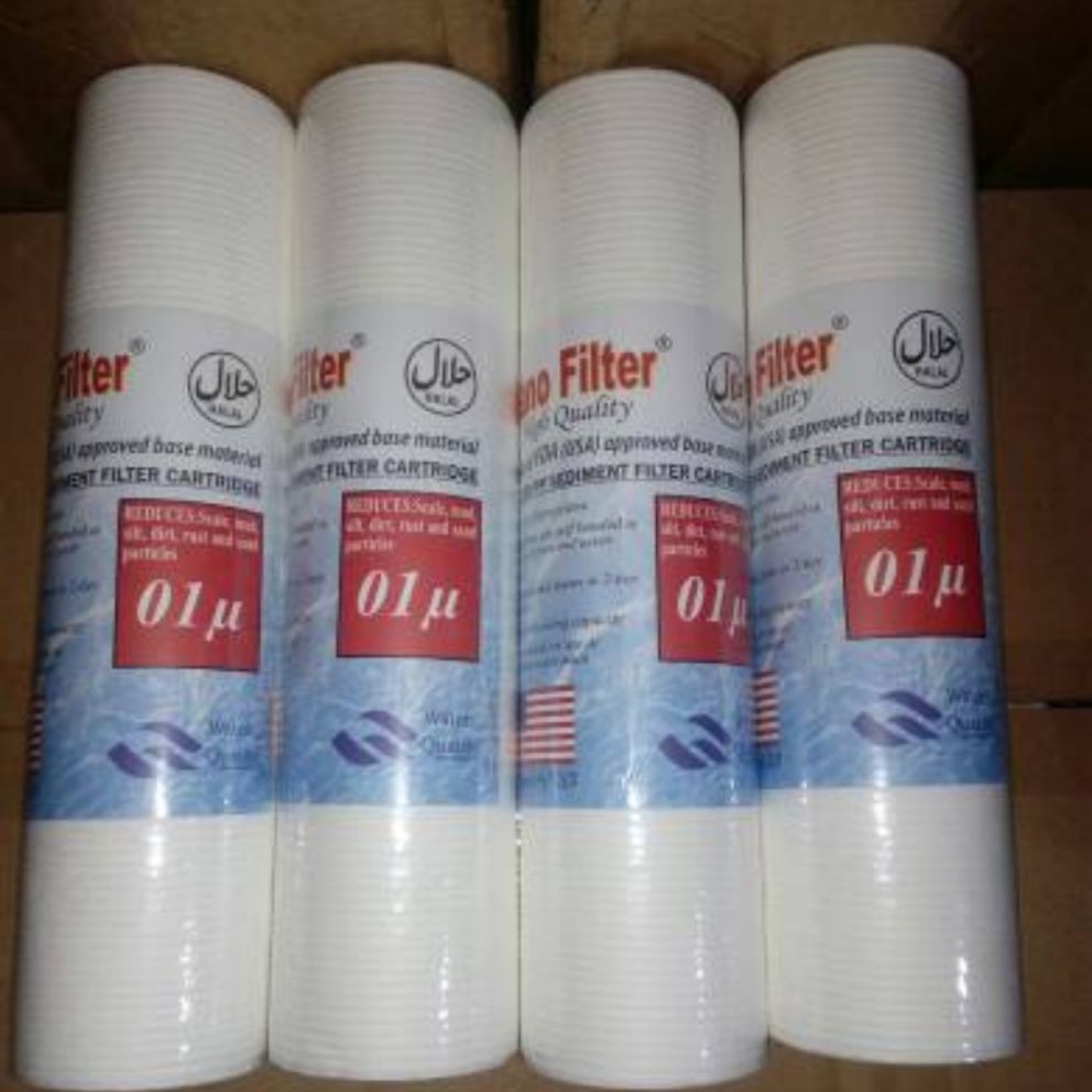 Isi Filter Air Mesin RO atau Saringan Filter Rumahan ukuran 0,1Mikron ...