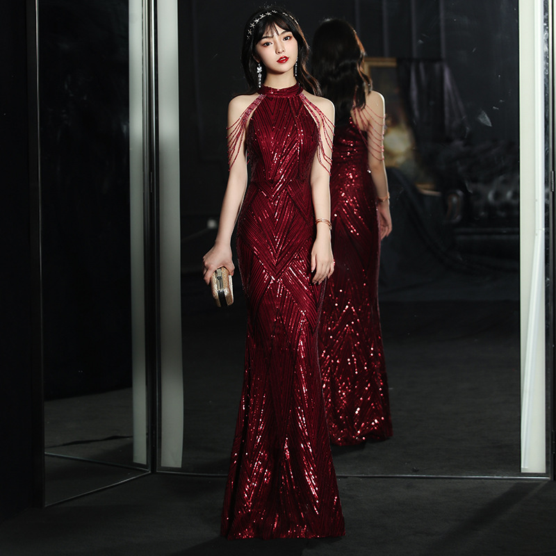 Alessa Dress pesta wanita payet/gaun prom night model mermaid | Lazada ...