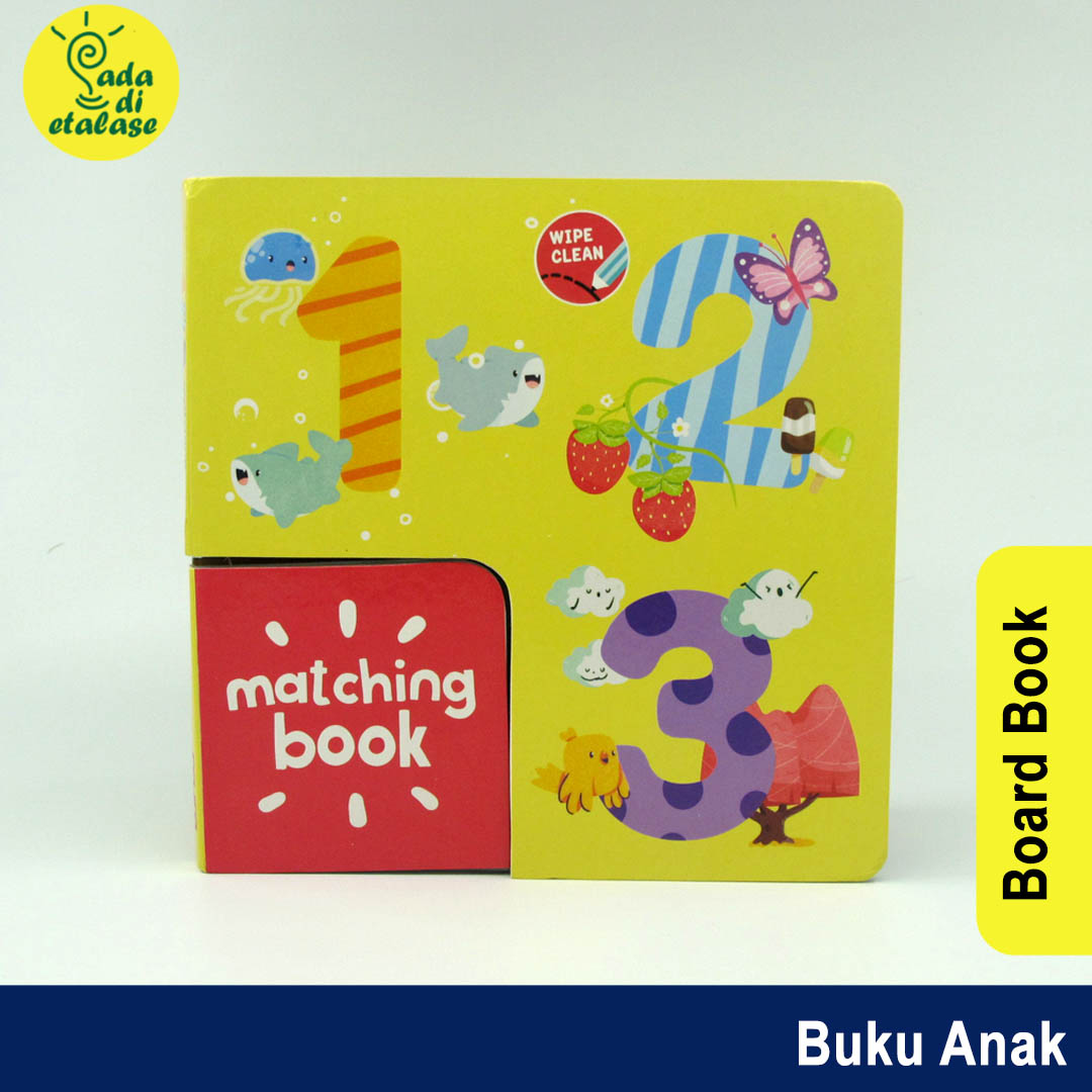 Wipe and Clean Matching Book 123 Buku Keterampilan Anak Pengenalan Angka Berhitung | Lazada ...