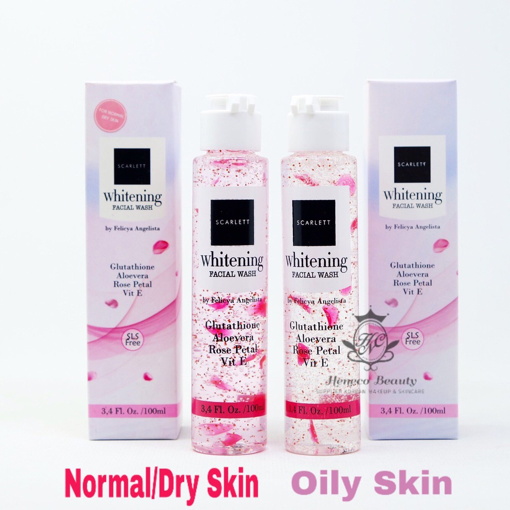 Scarlett Whitening Facial Wash Acne//Brightly100ML | Lazada Indonesia