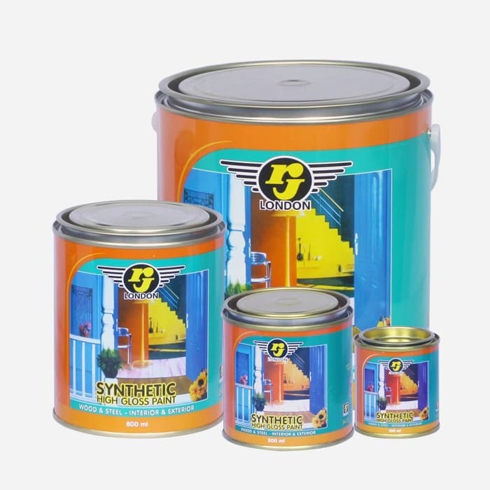 Cat Besi dan Kayu Synthetic 800ML / Cat Minyak Serbaguna / Rj London ...