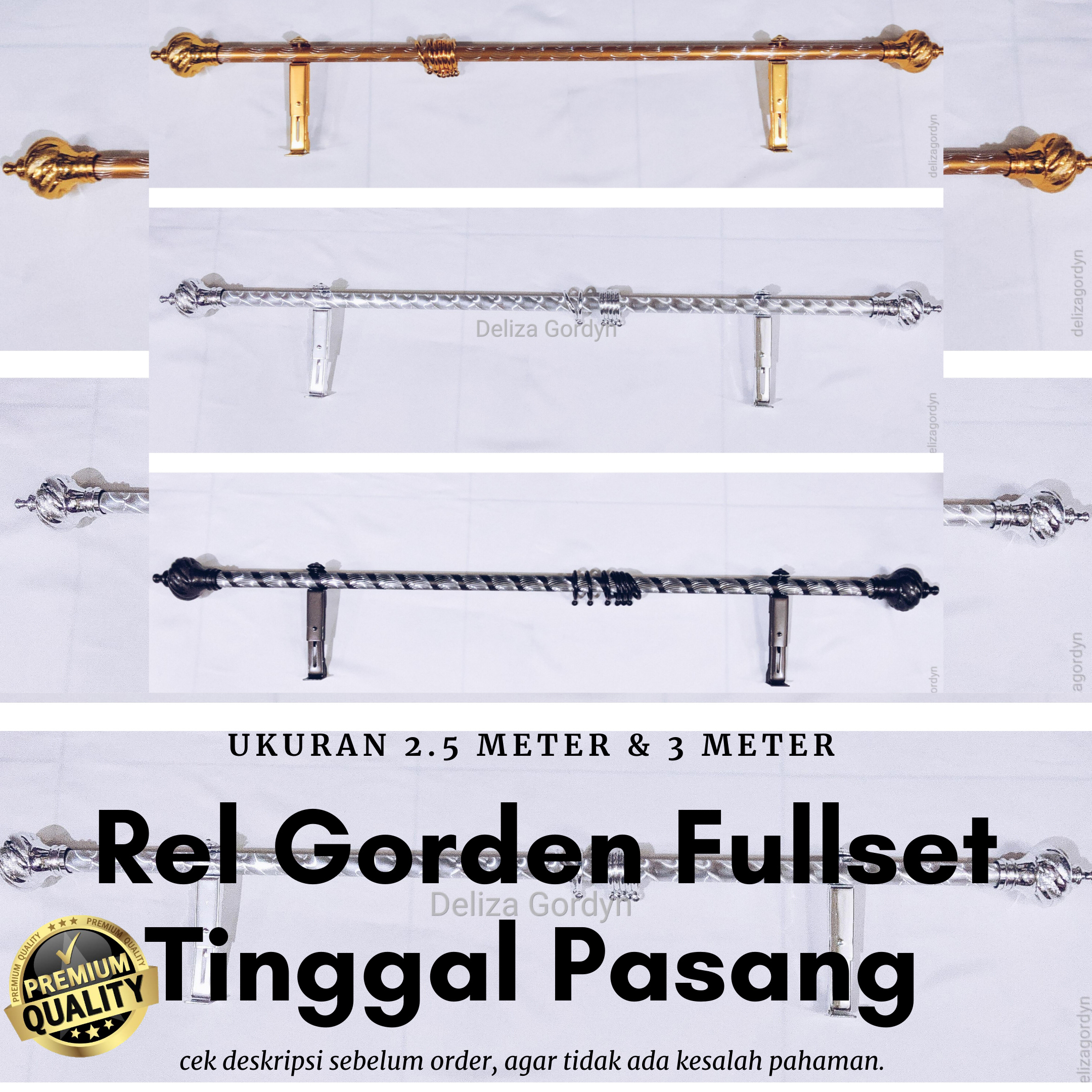 Rel Gorden Singel Set - 1 m - 2 m ( 2.5 meter - 3 meter Fullset ...