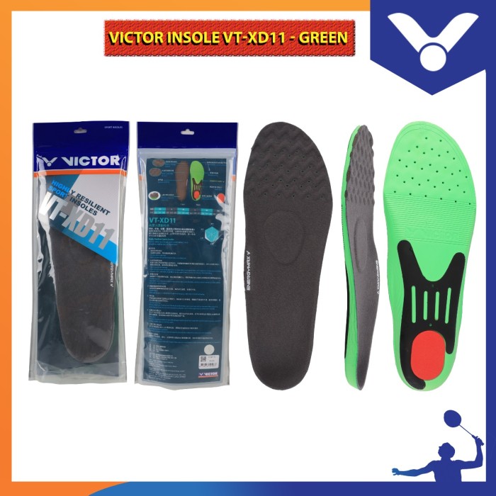 VICTOR SPORT INSOLE VT- XD 11 GREEN SEPATU BADMINTON ORIGINAL | Lazada ...