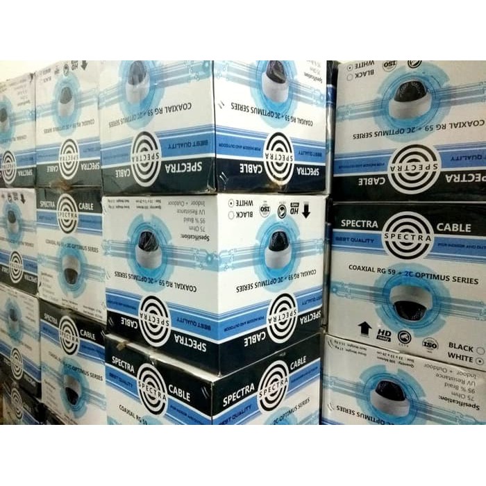 Kabel RG 59 + Power CCTV Spectra 300 meter/ 1roll | Lazada Indonesia
