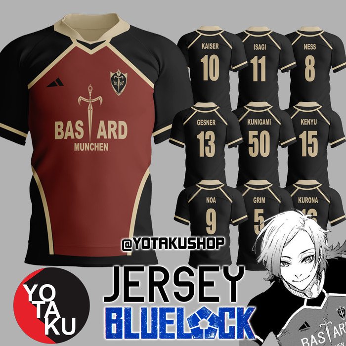 Jersey Anime Cosplay Blue Lock Kaiser Bast4rd Munchen Isagi Yoichi ...