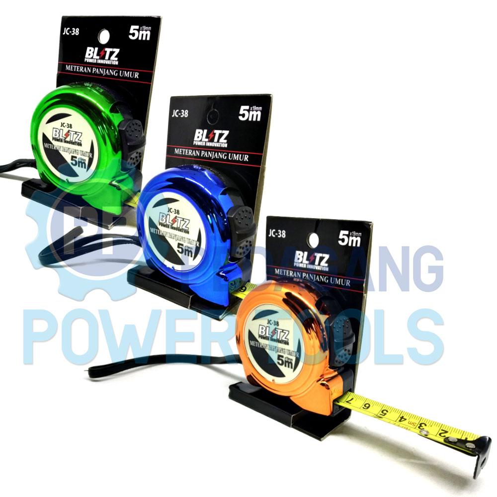 BLITZ ROLL METER 5 METER ROL METERAN 5M x 19MM - WARNA RANDOM | Lazada ...