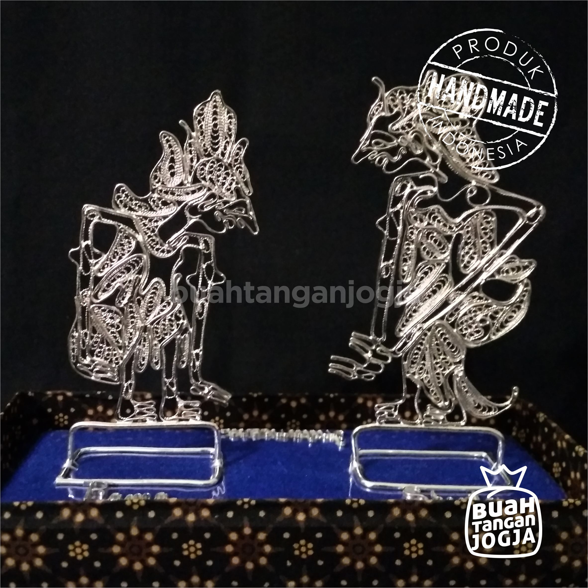 Miniatur Wayang Rama Shinta Lapis Perak - Kerajinan Khas Kotagede Jogja | Lazada Indonesia