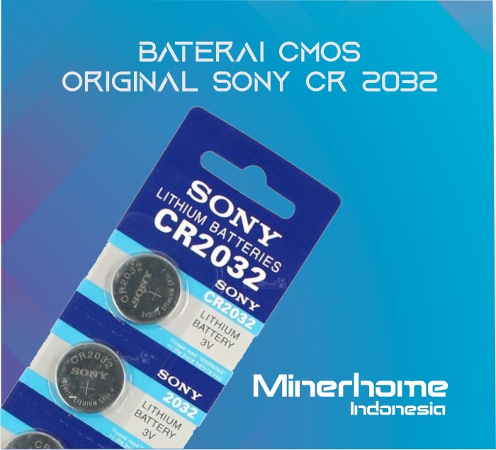 Baterai CMOS PC Motherboard Sony CR2032 3V Lithium | Lazada Indonesia