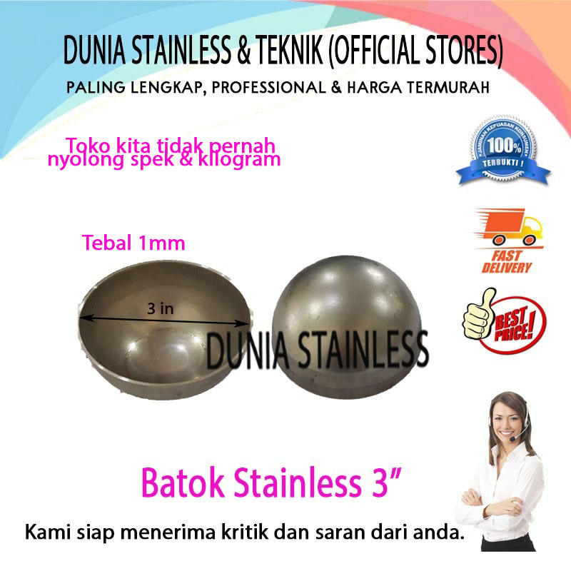 Batok Stainless 3" /pcs | Lazada Indonesia