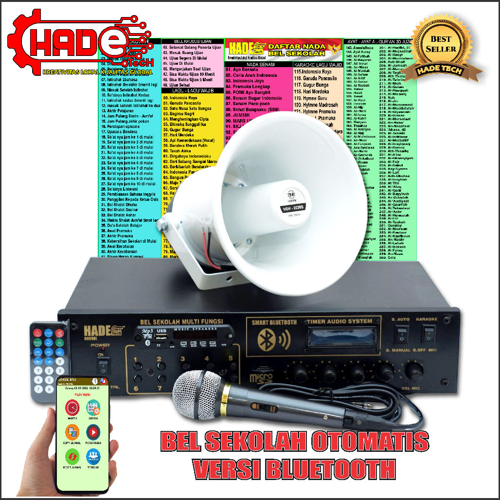 Bel Sekolah Otomatis Android 1set lengkap | Lazada Indonesia