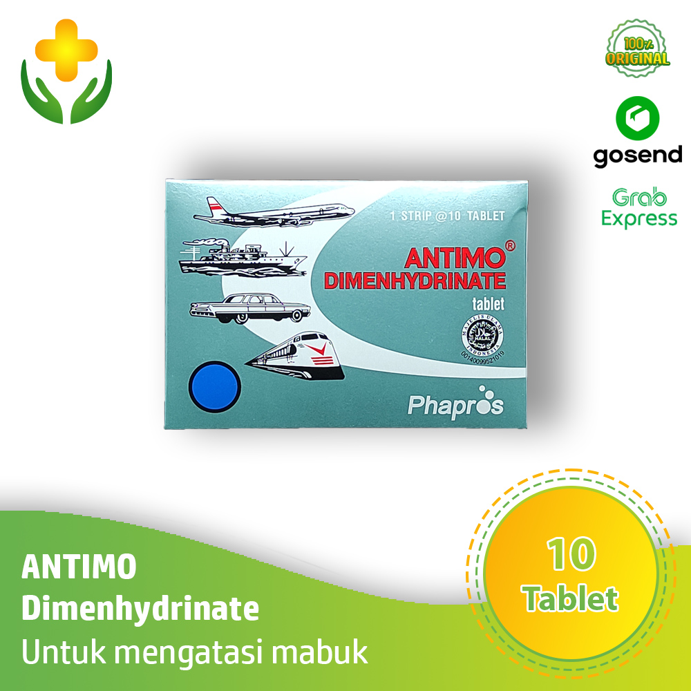 Antimo 50 mg 10 Tablet Obat Mabuk Perjalanan Mual | Lazada Indonesia