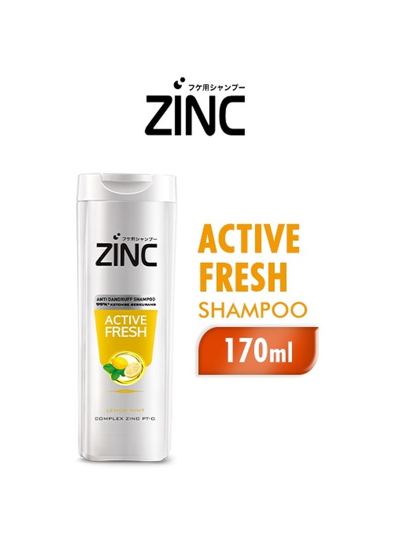 ZINC Shampoo Active Fresh Botol 170ml | Lazada Indonesia
