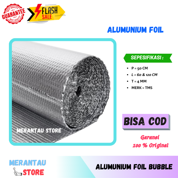 Alumunium Foil Peredam Panas Atap Rumah Per Setengah Meter Aluminium ...